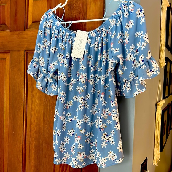 Sienna Sky | Tops | Nwt Sienna Sky Floral Off The Shoulder Ruffle Top | Poshmark